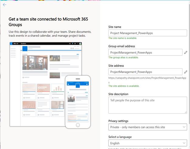 Project Management Application Create Project Using Powerapps And
